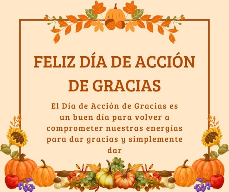 Feliz Dia de Accion de Gracias Frases 2023
