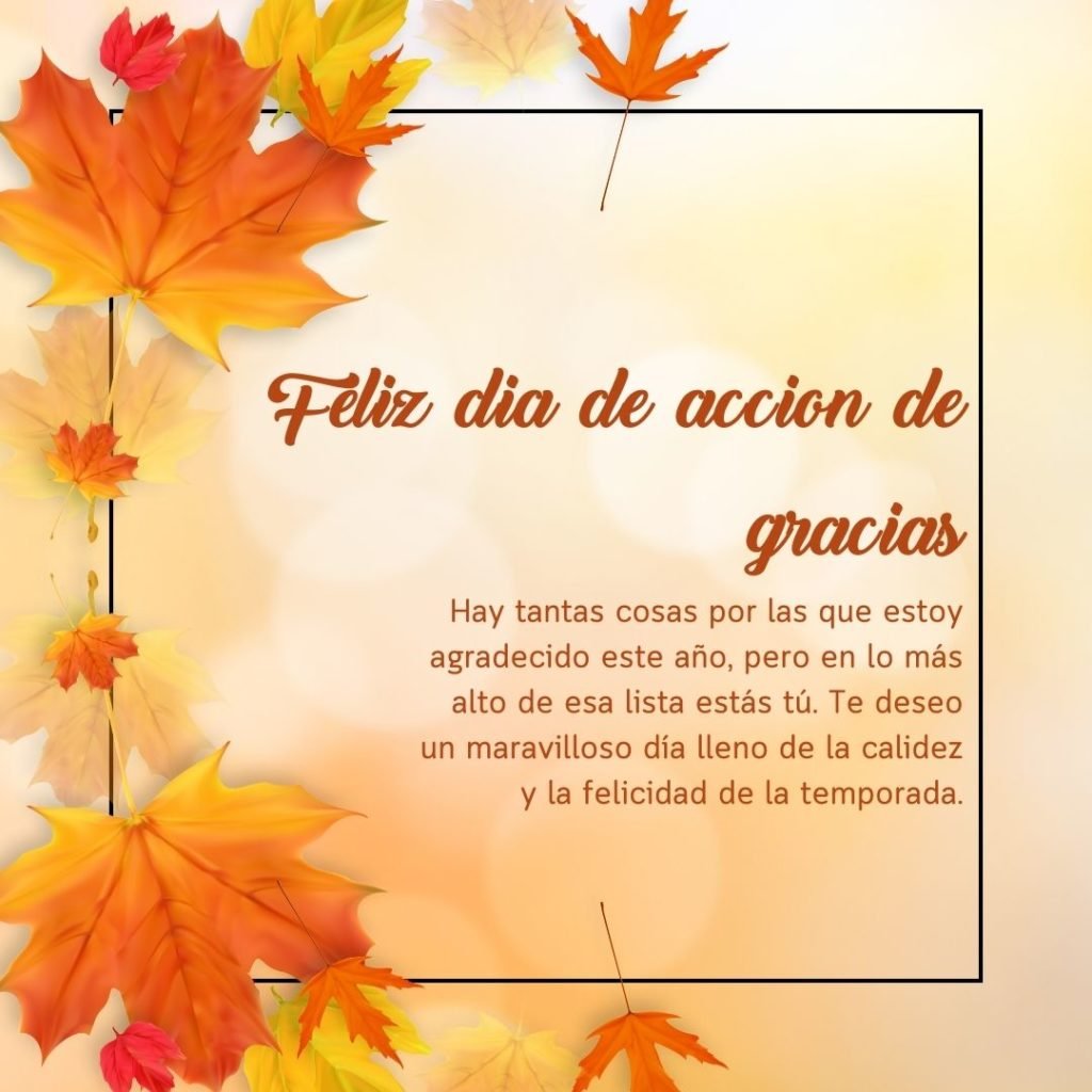 Feliz Dia de Accion de Gracias Frases 2023