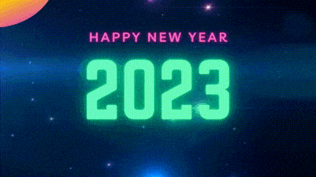 Happy New year 2023 GIF, Download Animated New Year Wishes GIFs for ...