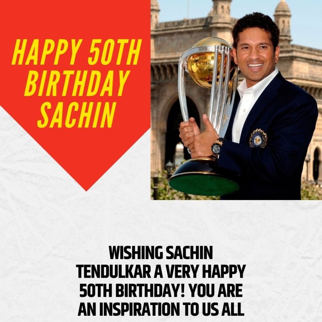 Sachin Tendulkar 50th Birthday 2023 Whatsapp Status, Wishes and Photos