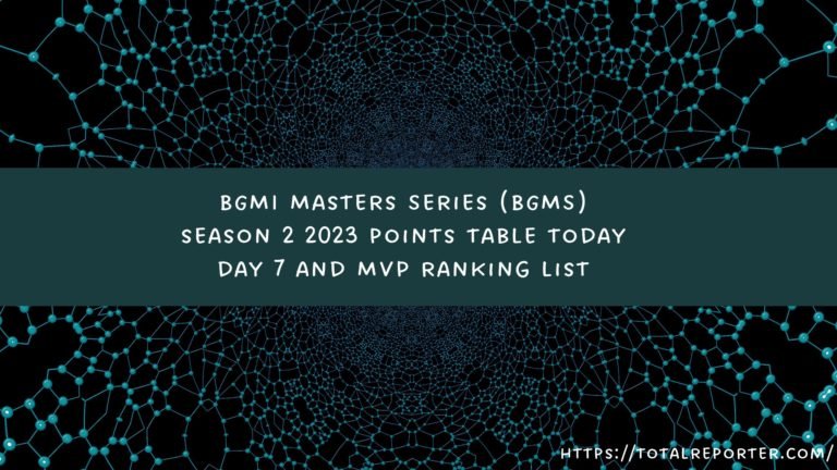 2023 BGMI Masters Series (BGMS) Season 2 Points Table Today, MVP ...