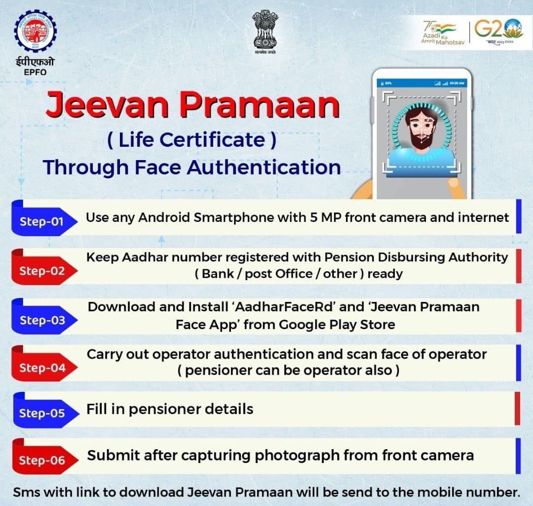 Jeevan Pramaan Digital Life Certificate 2023 for Pensioners, How to ...