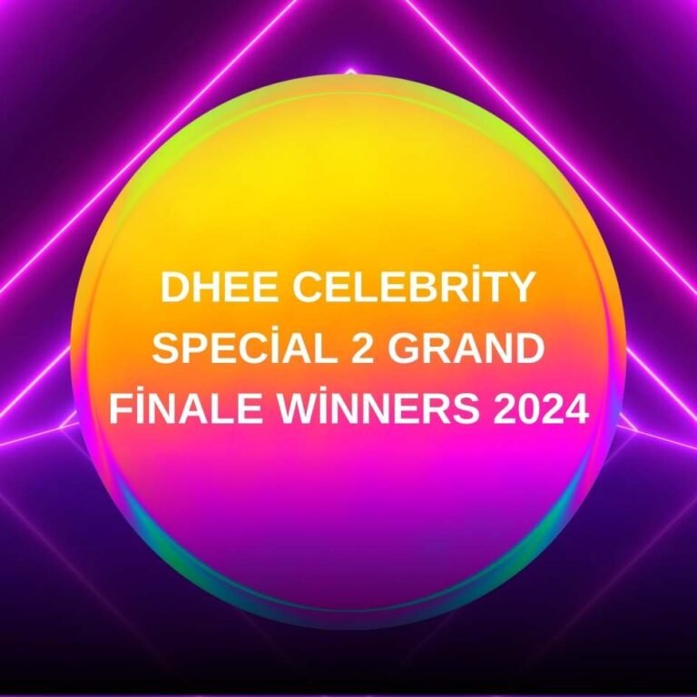 Dhee Celebrity Special 2 Grand Finale Winners 2024