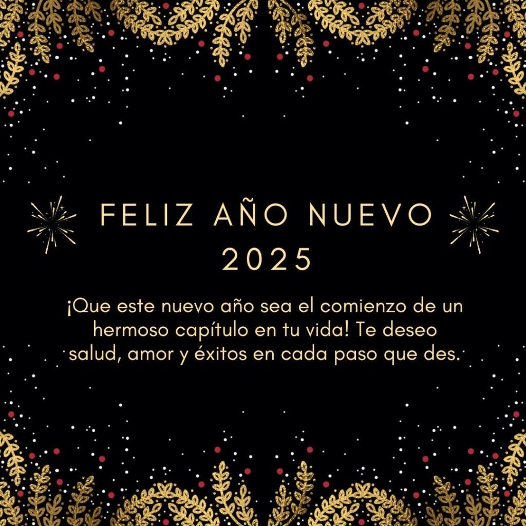 Feliz Año Nuevo 2025 Imágenes, Frases, Tarjetas y Mensajes