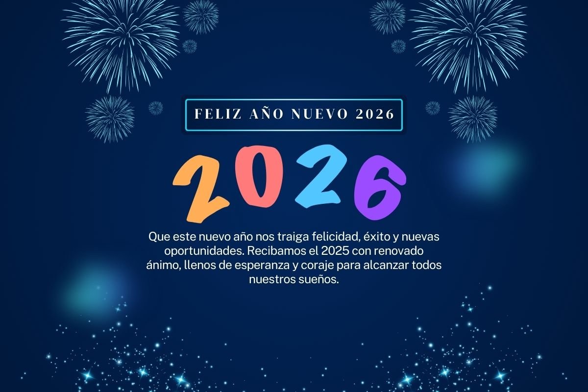 Feliz Año Nuevo 2026 Imágenes, GIFs, Frases Y Tarjetas