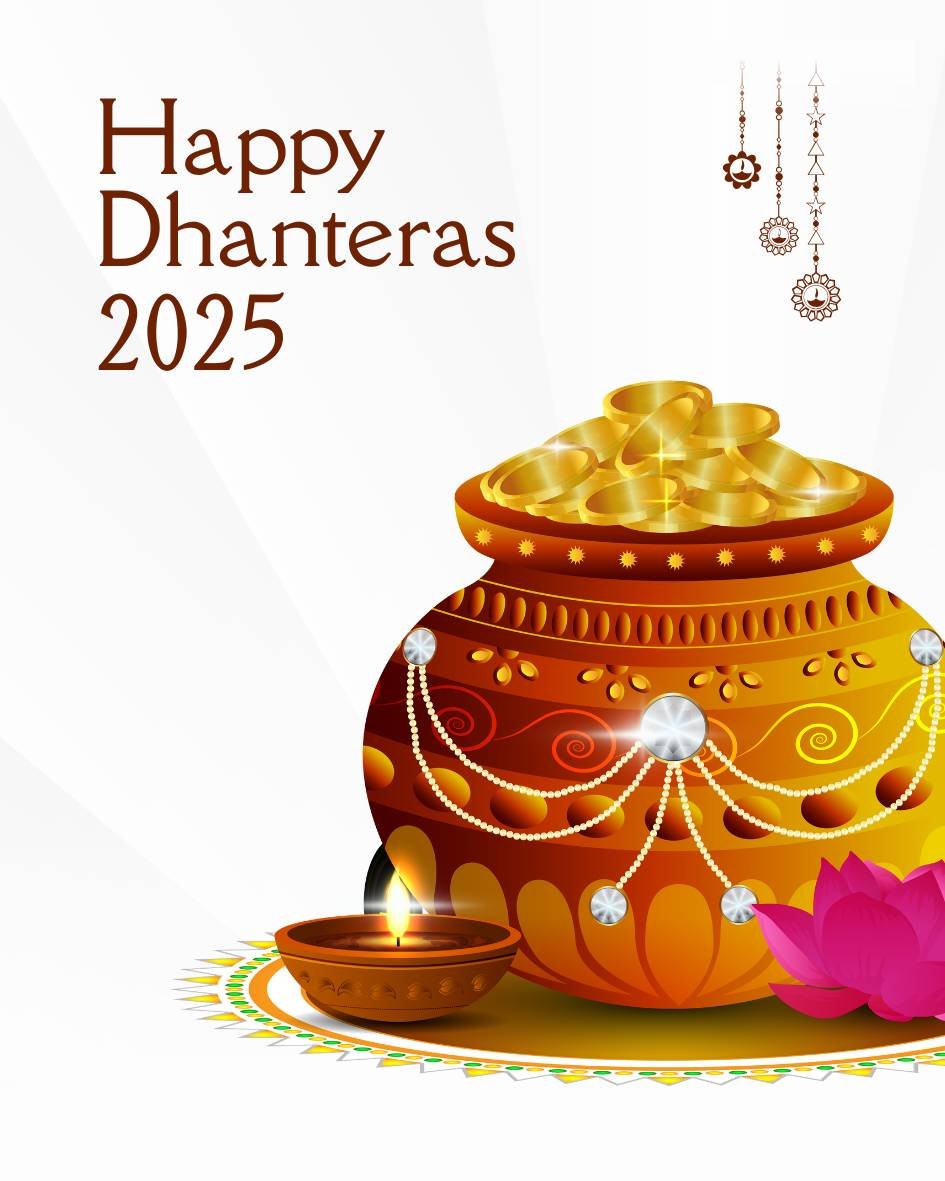 Happy Dhanteras 2025 Images, Wishes, Quotes and Messages