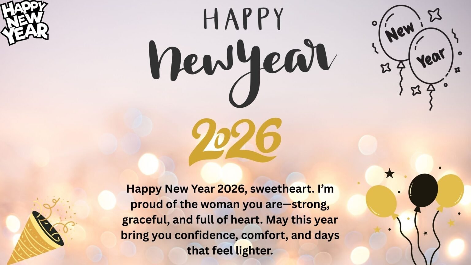 Happy New Year 2026 Wishes and Messages for Wife