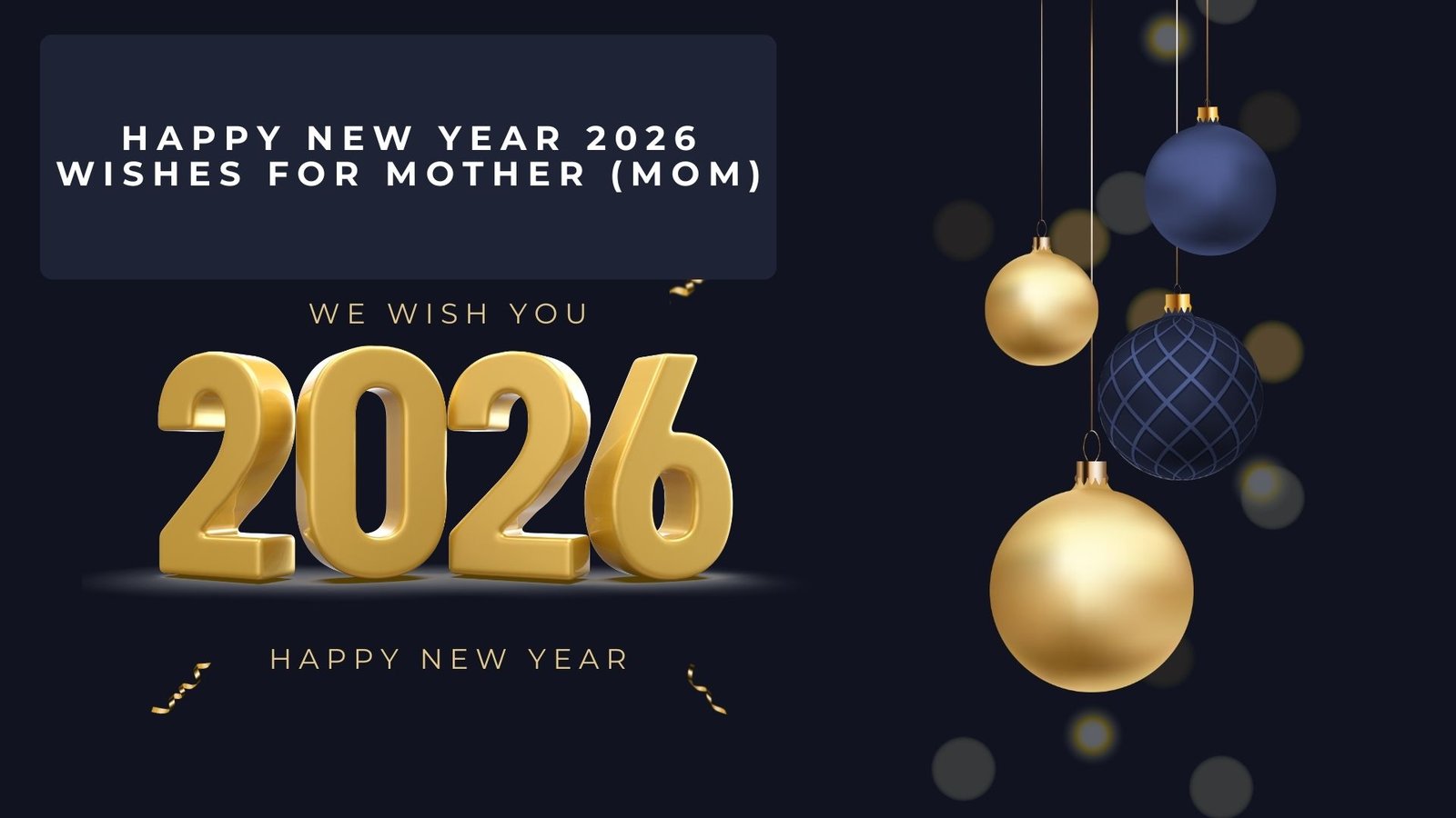 Happy New Year 2026 Wishes for Mother (Mom): Heartfelt Messages & Greetings